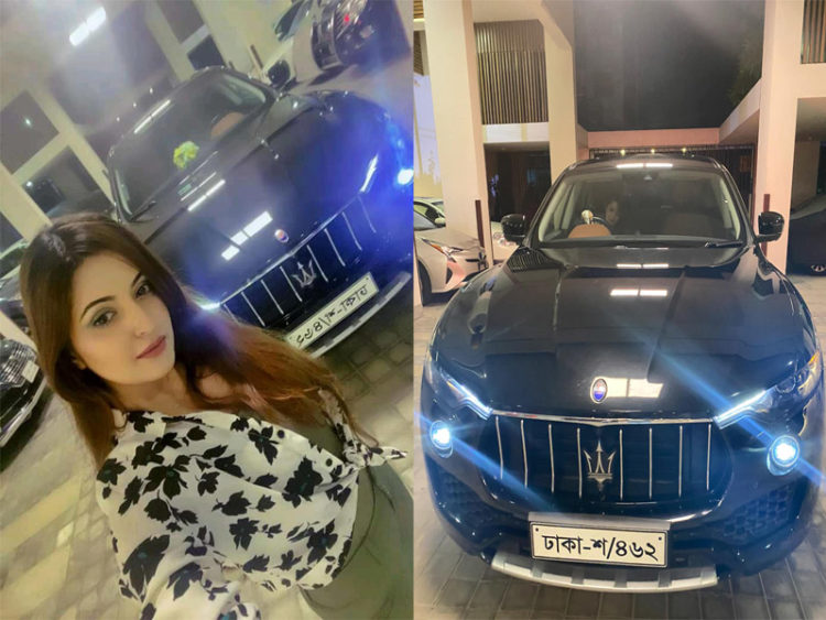 নানা রহস্যে ঘেরা পরীমনির গাড়ি | BD24Live.com